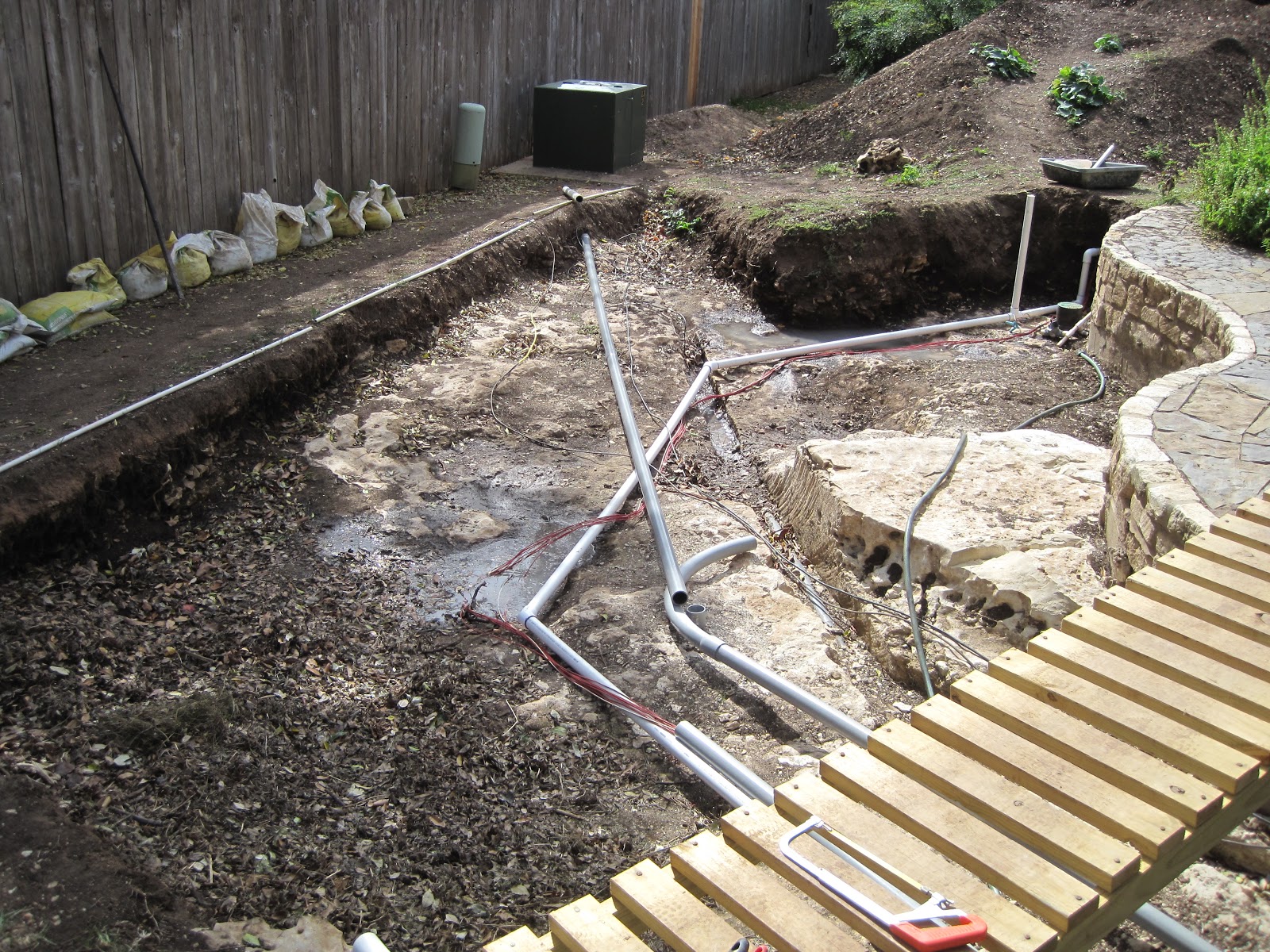 House Remodelling: Lowering the Water Supply Line