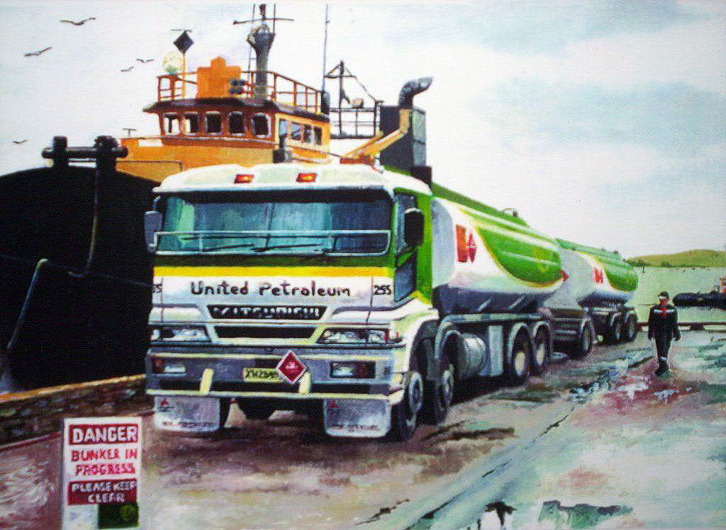 transpress nz: BP oil tanker truck and trailer