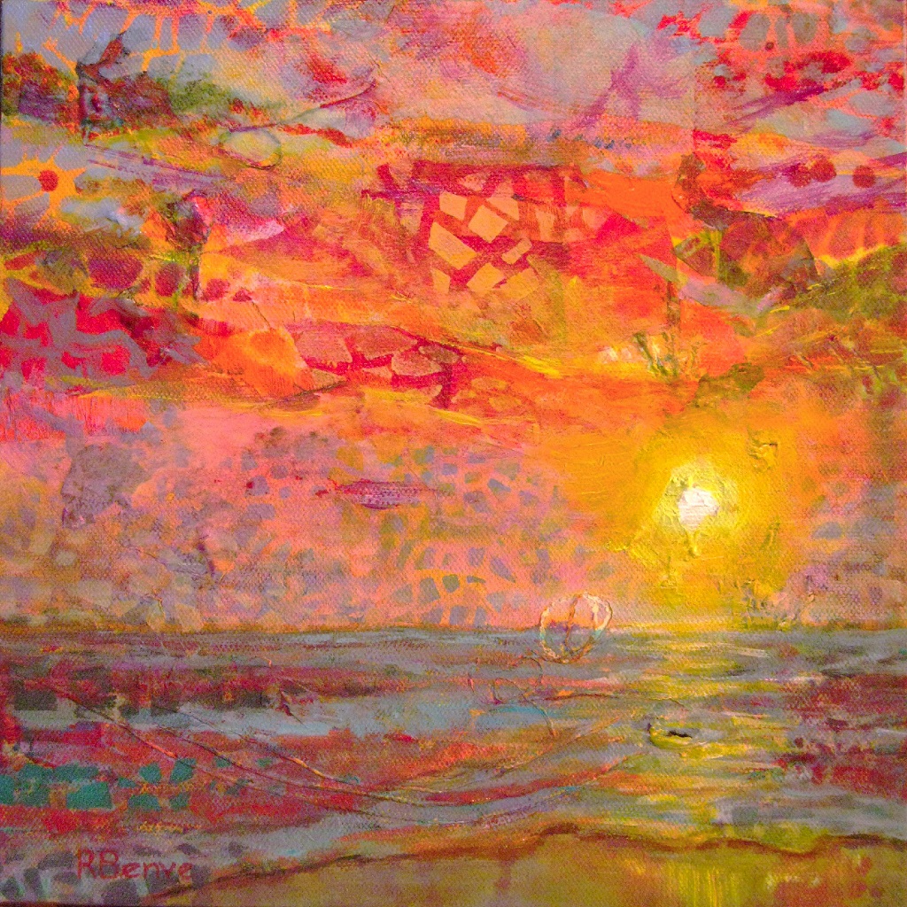 #8 of 30 in 30 - A Bright Tomorrow, Mixed Media Painting