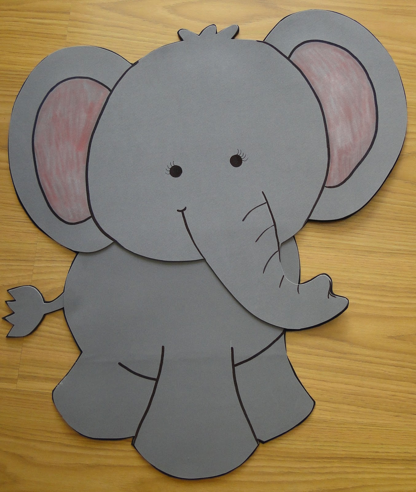 Elefante+50cm.JPG (1354×1600) | Moldes de animais, Decorações de ...