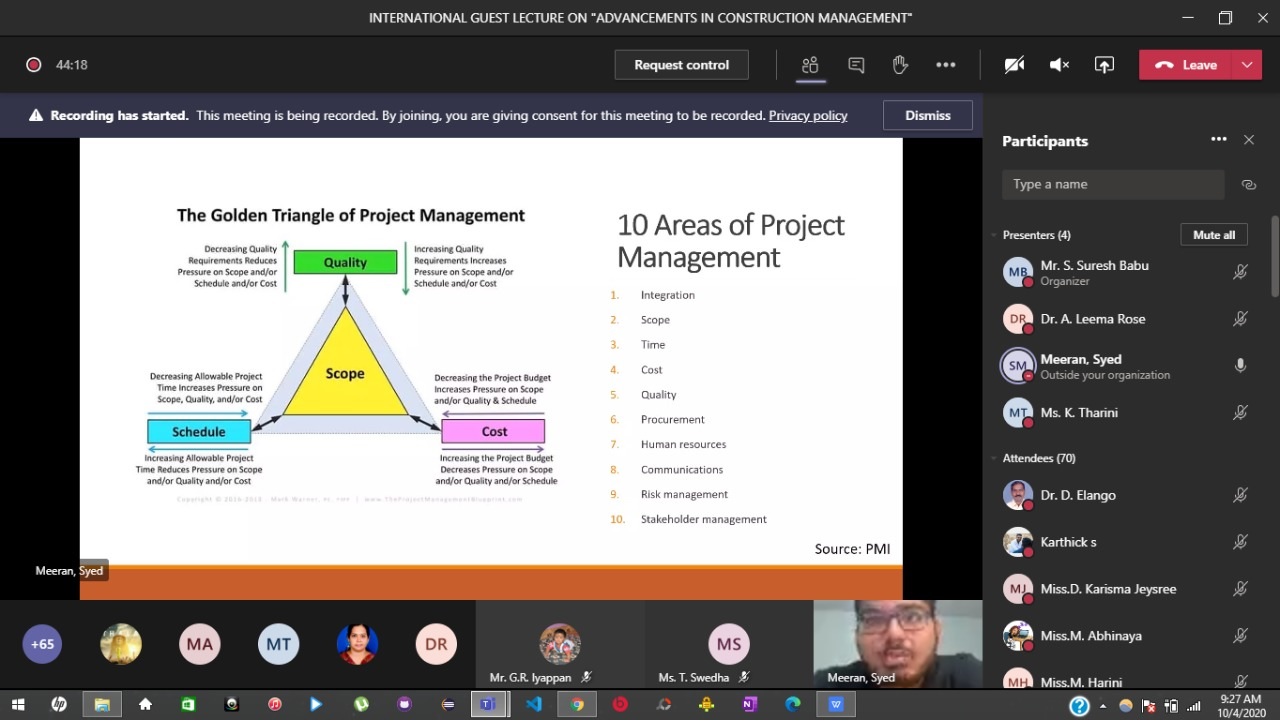 SRMVEC-CIVIL: EVENTS