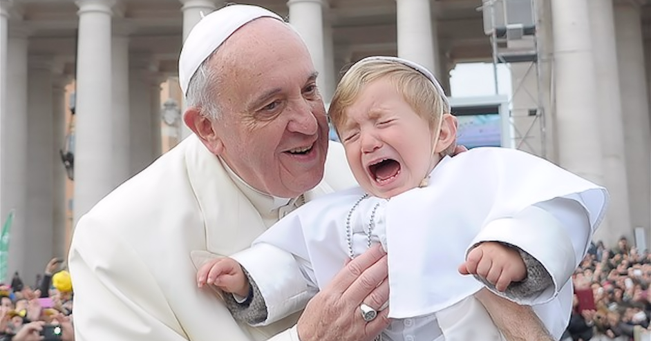 Slap The Penguin: How the Pope spent Palm Sunday