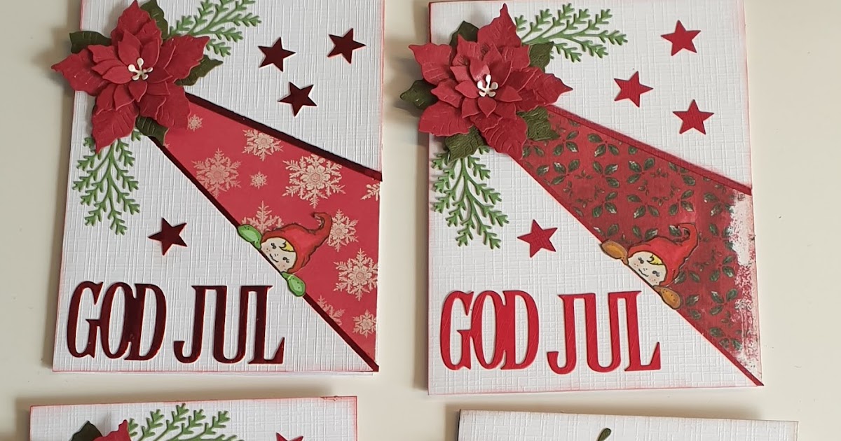 Majsans Art: diagonalt skuret kort