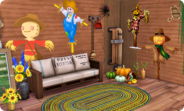 Annett's Sims 4 Welt: Wall Deco - Scarecrow