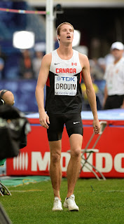 Clemson's Brianna Rollins and Indiana's Derek Drouin hoist The Bowerman ...