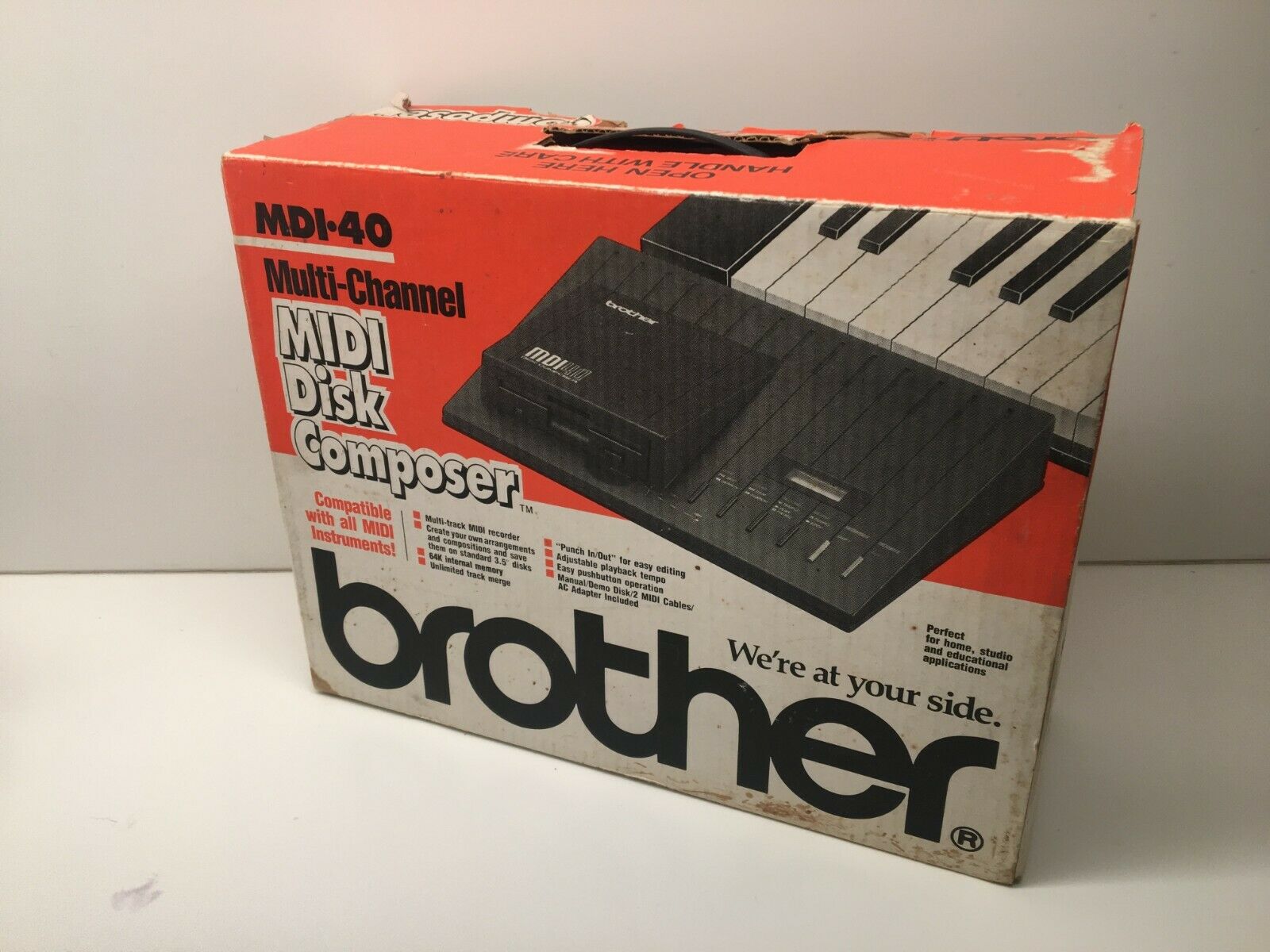 MATRIXSYNTH: BROTHER MDI-40 MIDI Disk Composer w/ Original Box SN 214812