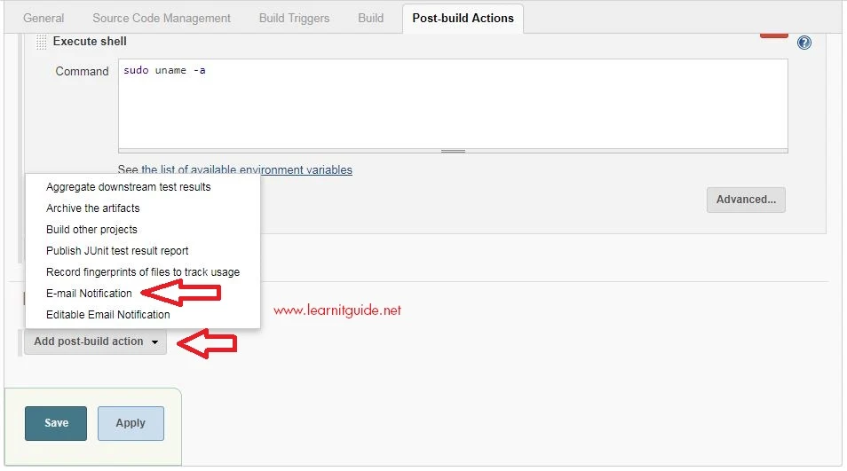How to Configure Jenkins Mail Notification on Build Failures