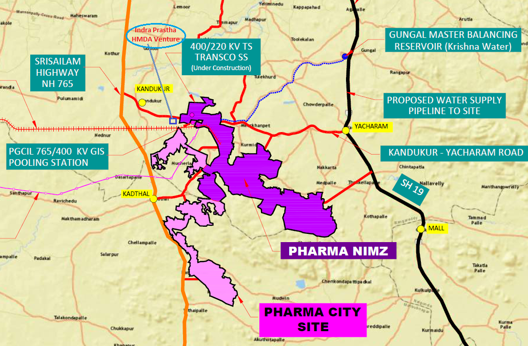HMDA Approved Plots Hyderabad: Mucherla Pharma City Plots