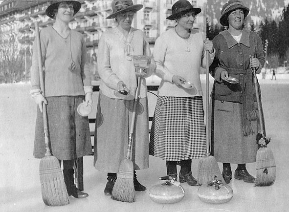 Curling History: Ladies' Cup, Villars, 1920-21