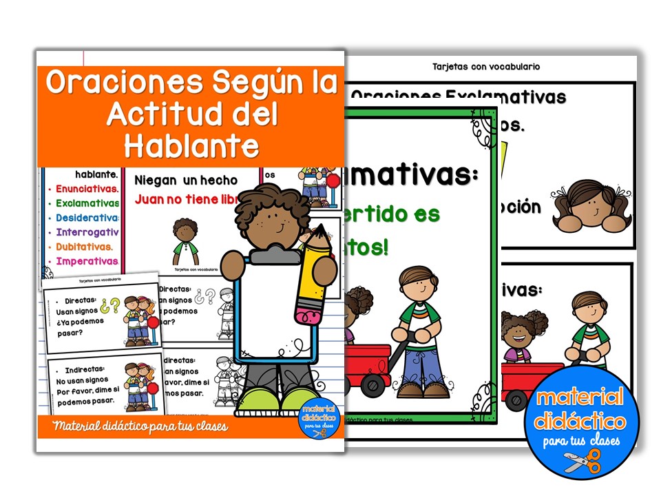 Las Oraciones según la Actitud del Hablante - Material Didactico para ...