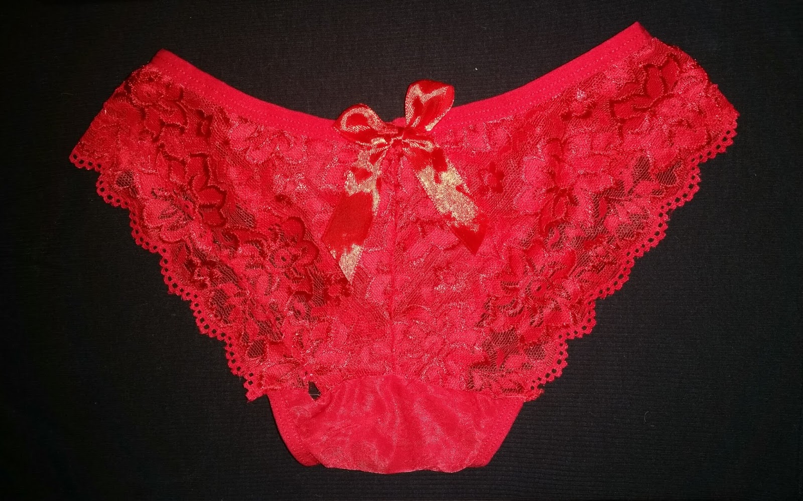 LusciousLipsYummyPanties: See Through Red Lace Panties