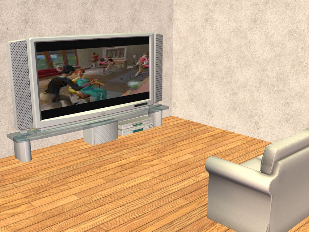 TheNinthWaveSims: The Sims 2 - Bigger Base Game Expensive TV