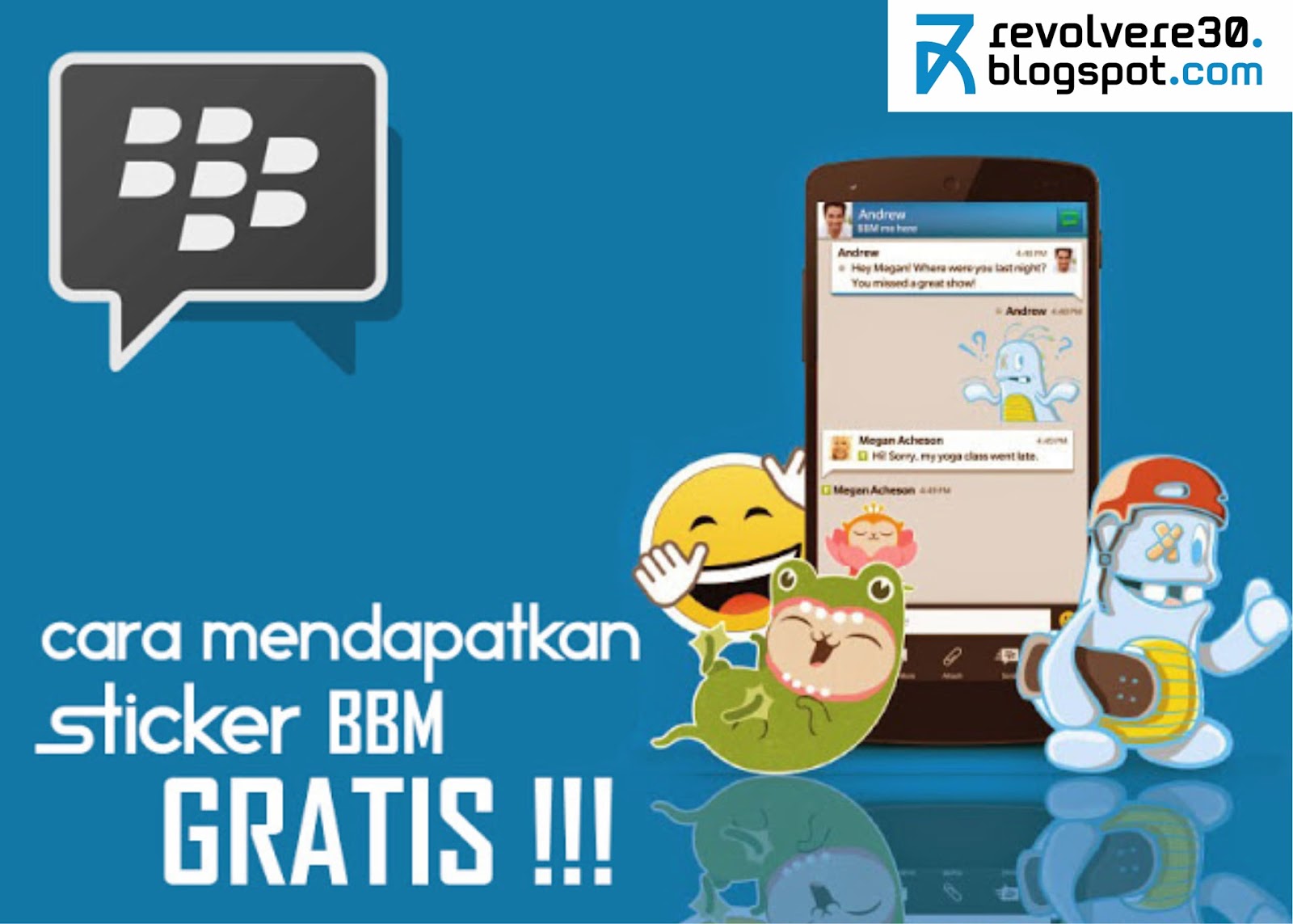 Cara Mendapatkan Stiker BBM Gratis ~ Revolvere