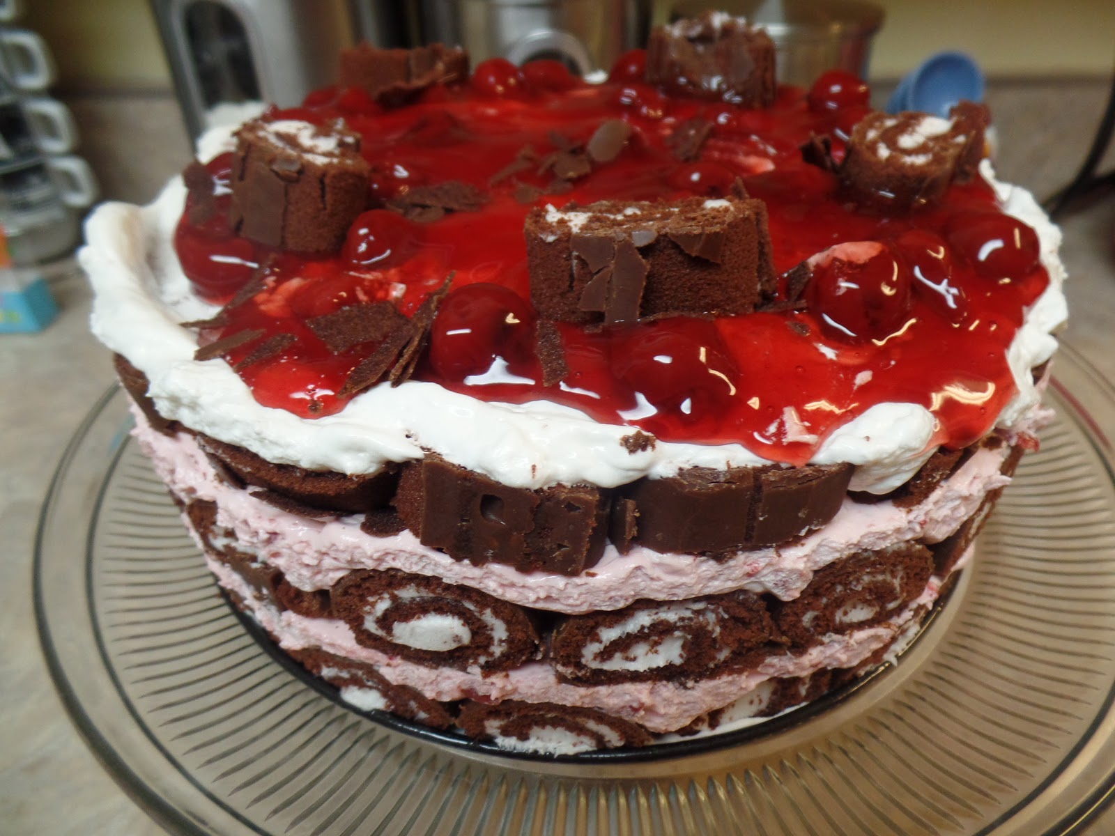 Cooking & Conversation: Happy Birthday to Doug- Swiss Roll Cherry ...