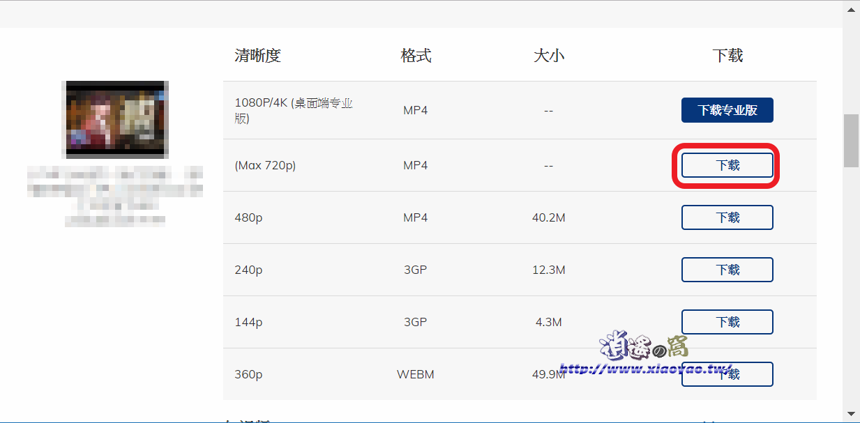 KeepVid 免費網路影片下載器，支援 YouTube、Vimeo 等多個平台