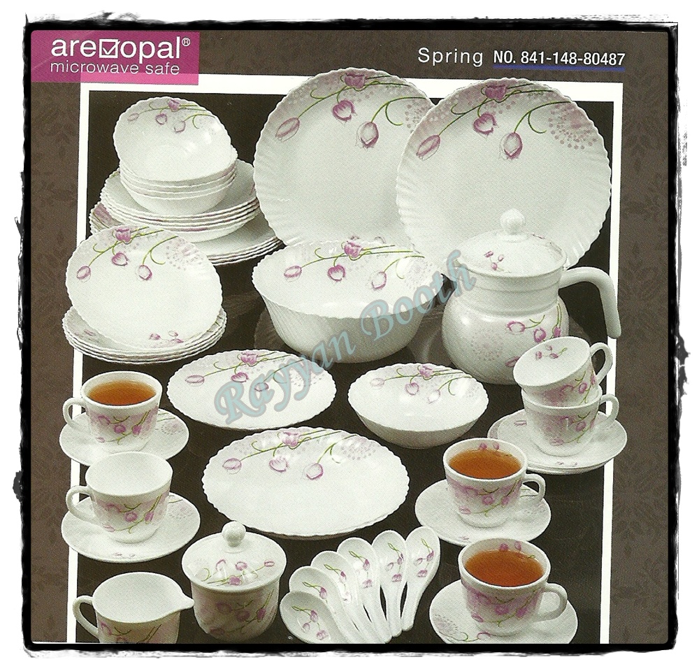 Rayyan Booth: Dinner Set / Set Pinggan "Are Opal"