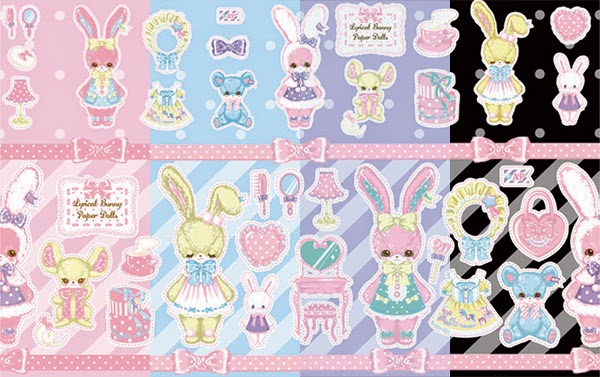 Pink lace + Glitter: Angelic Pretty's Fancy Paper Dolls