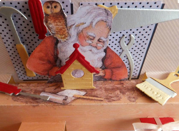 Santa's Workshop Pop-Up Card | Paperized Crafts