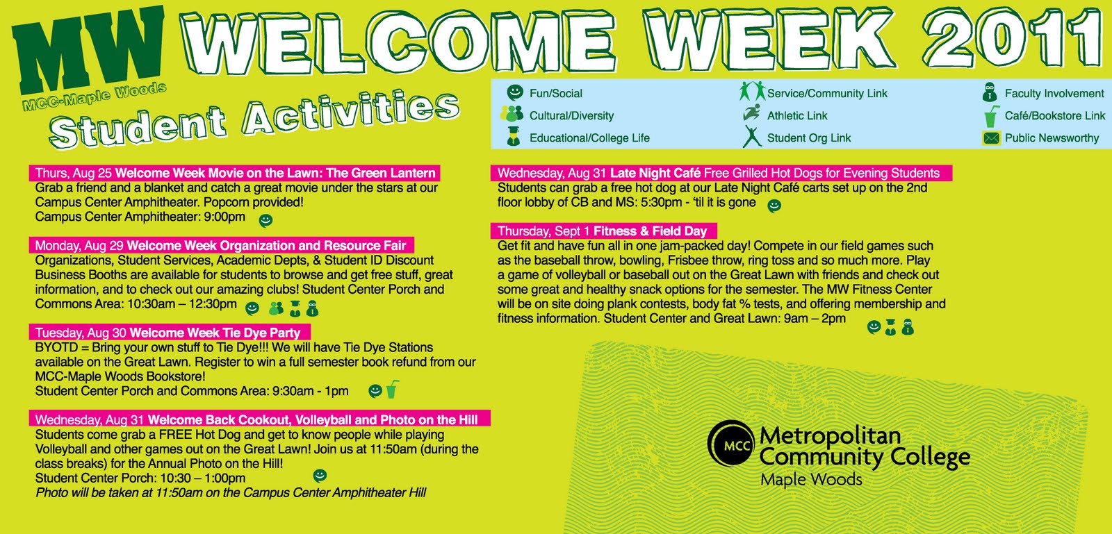 The MCC Insider: It's Welcome Week at The Woods!