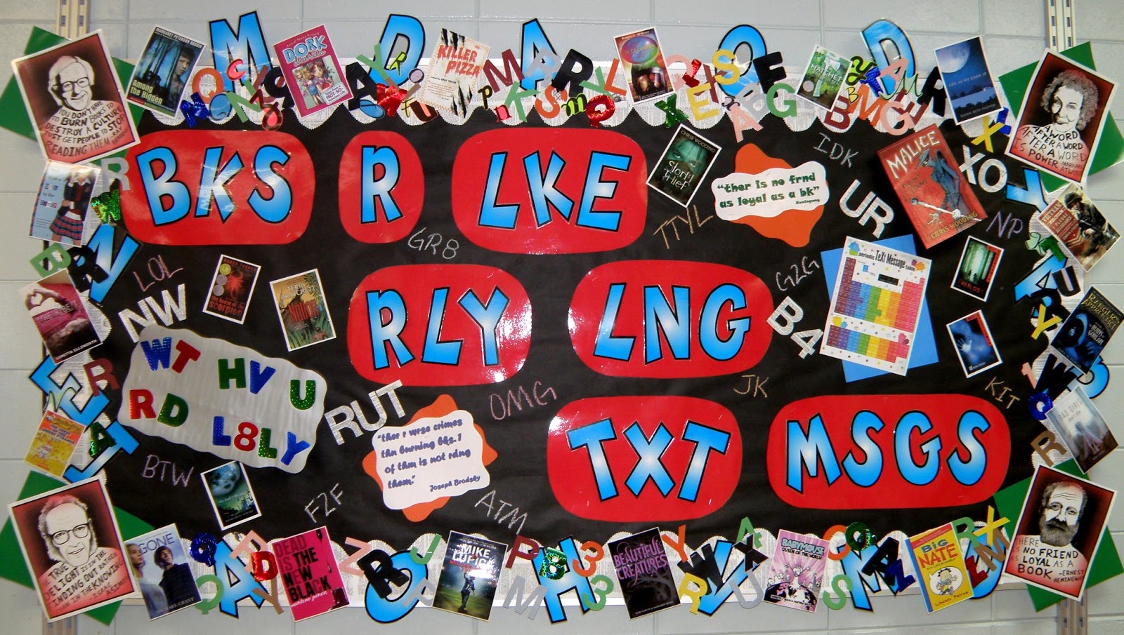 Library Displays: Text Messages