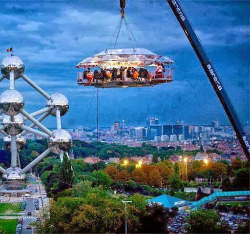 THE BEST :- Amazing Hanging Restaurant in Belgium - Nubmber One