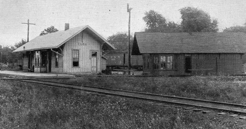 Towns and Nature: Cuba, IL: CB&Q and TP&W Depots