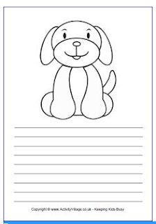 Muck Monsters: Story Writing paper: Dog