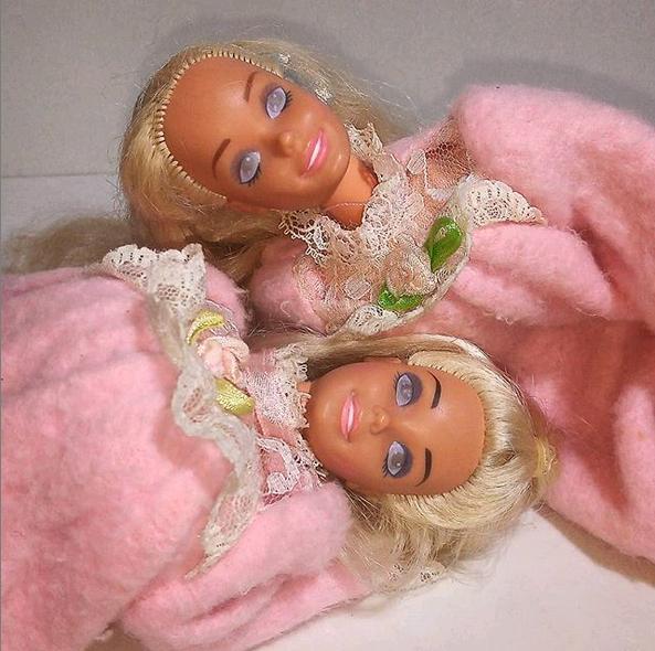 .: Bedtime Barbie, 1993/Barbie Hora de Sonhar, 1994, Barbie Slumber ...