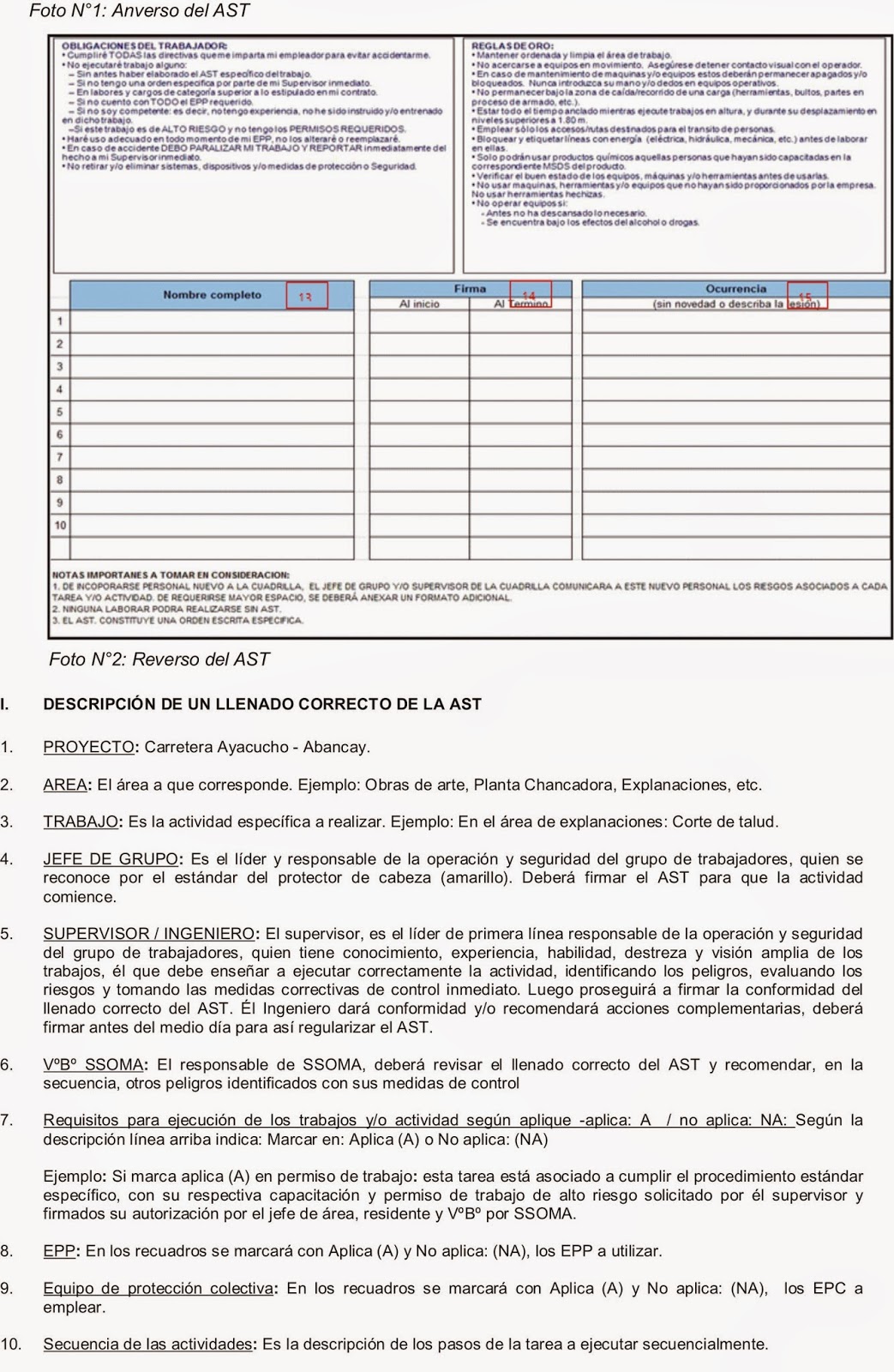 CHARLAS DE SENSIBILIZACION - SEGURIDAD, SALUD OCUPACIONAL y MEDIO ...