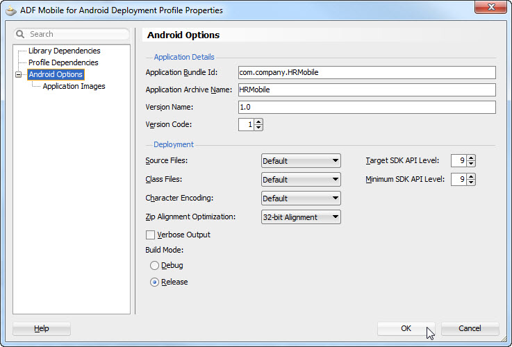 May The ADF Be With You: Setup ADF Mobile on Android For Release Mode