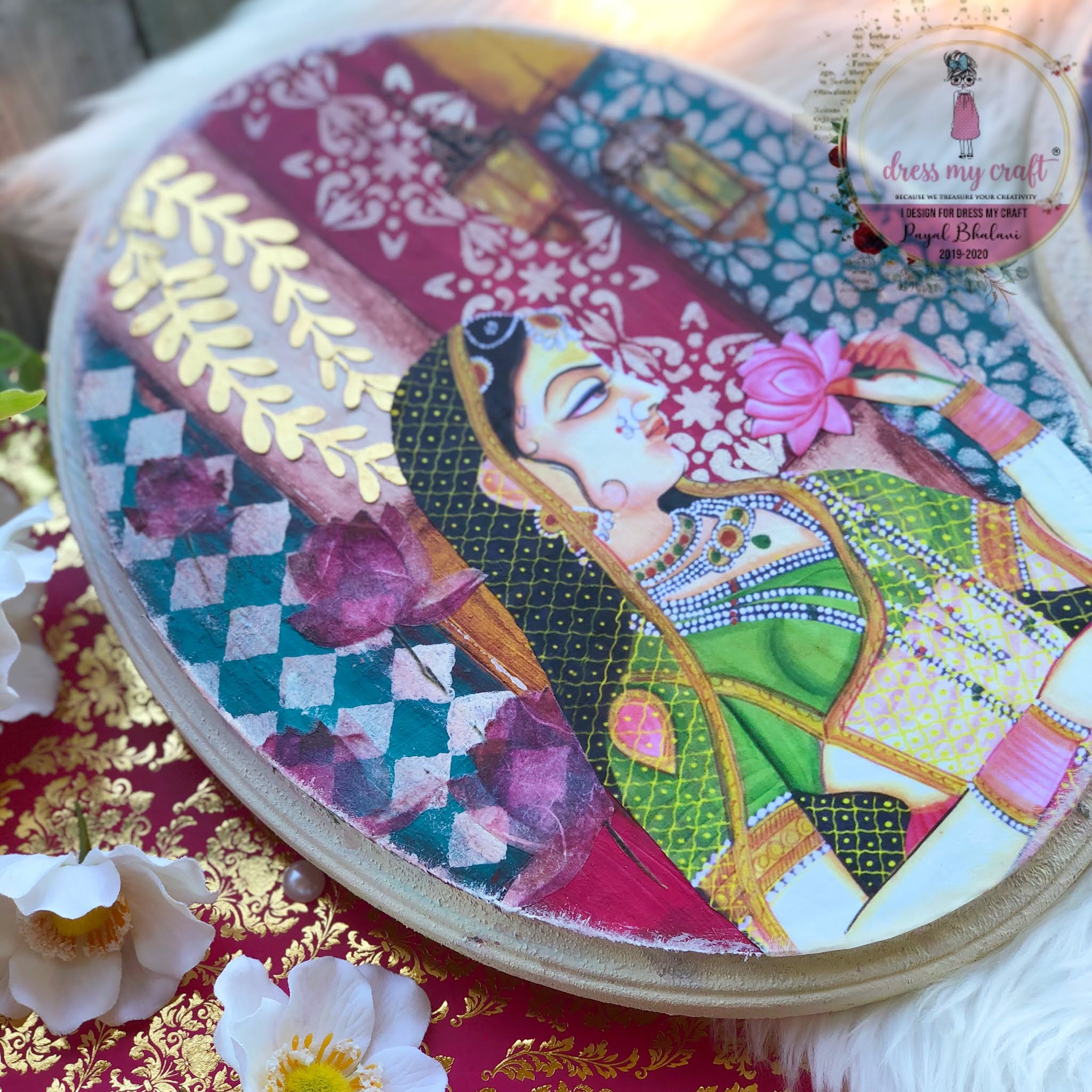 Dress My Craft: Wall Decor with Dress My Craft Rice Paper