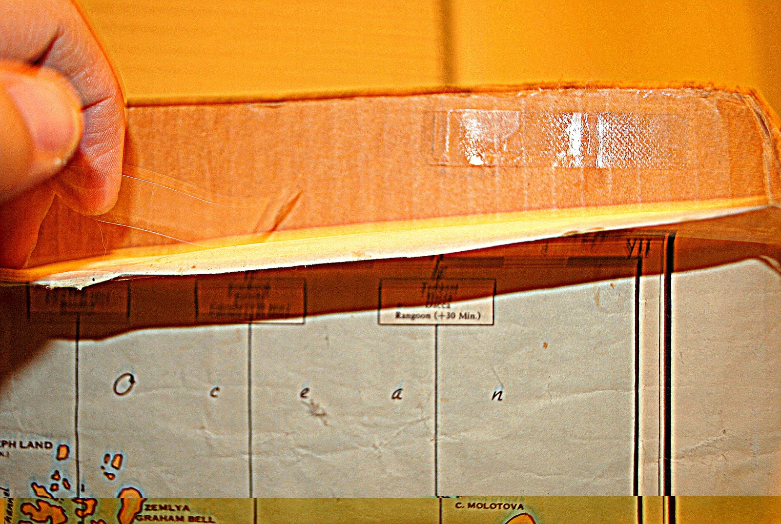 The Rosy Life: Painted Map DIY Tutorial