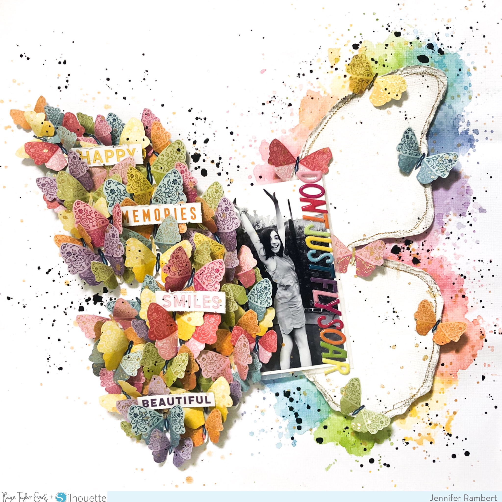 Butterfly Layout by Jennifer Rambert | Paige Taylor Evans