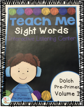 Owl Be in Kindergarten: Teach Me Sight Words!