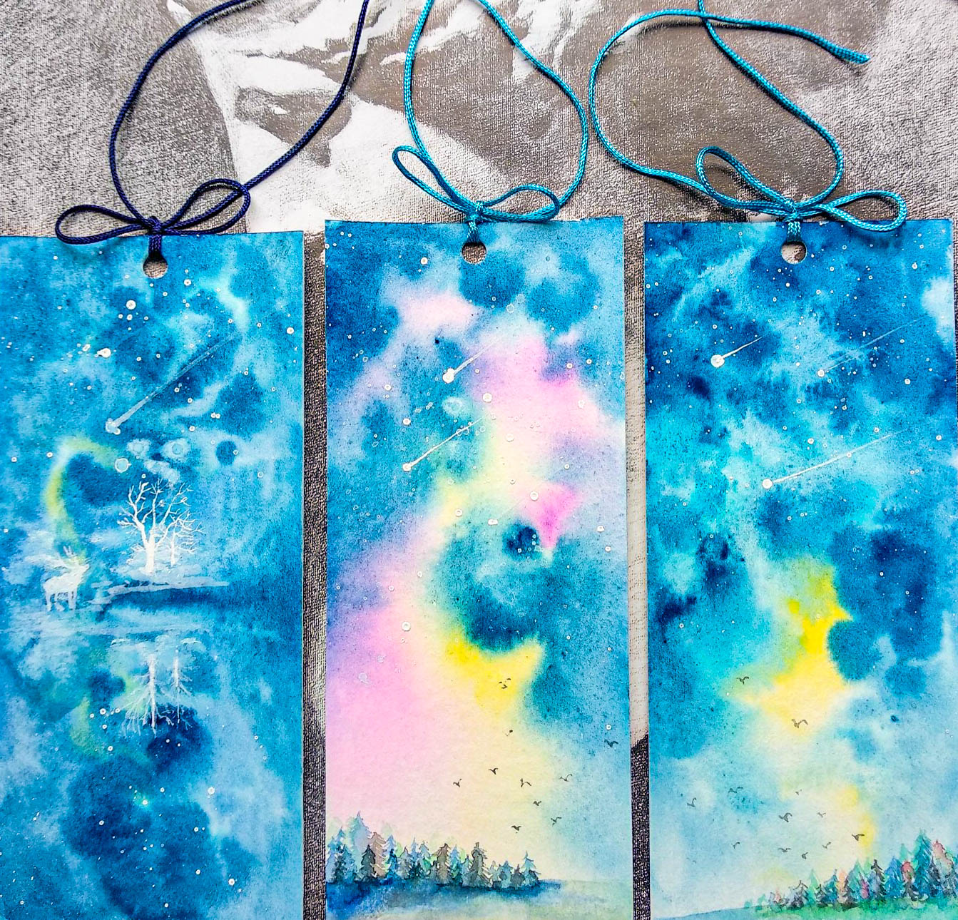 58 watercolor hand-painted bookmark ideas, come and see my collection