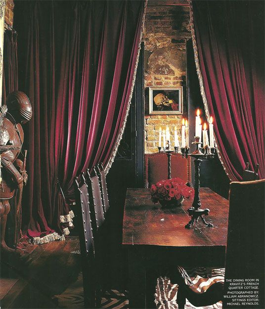 Eye For Design: Decorating With Portieres........Drapes For Your Doorways