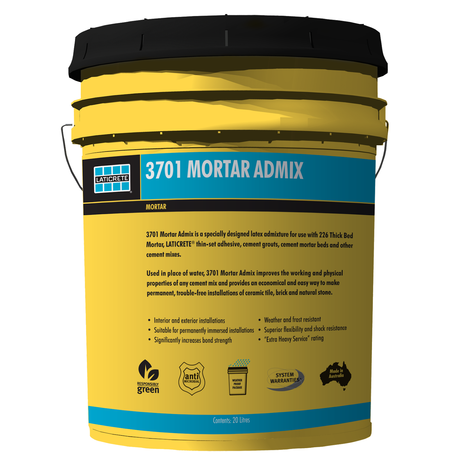 Laticrete Australia Conversations: 3701 Mortar Admix Packaging Now ...