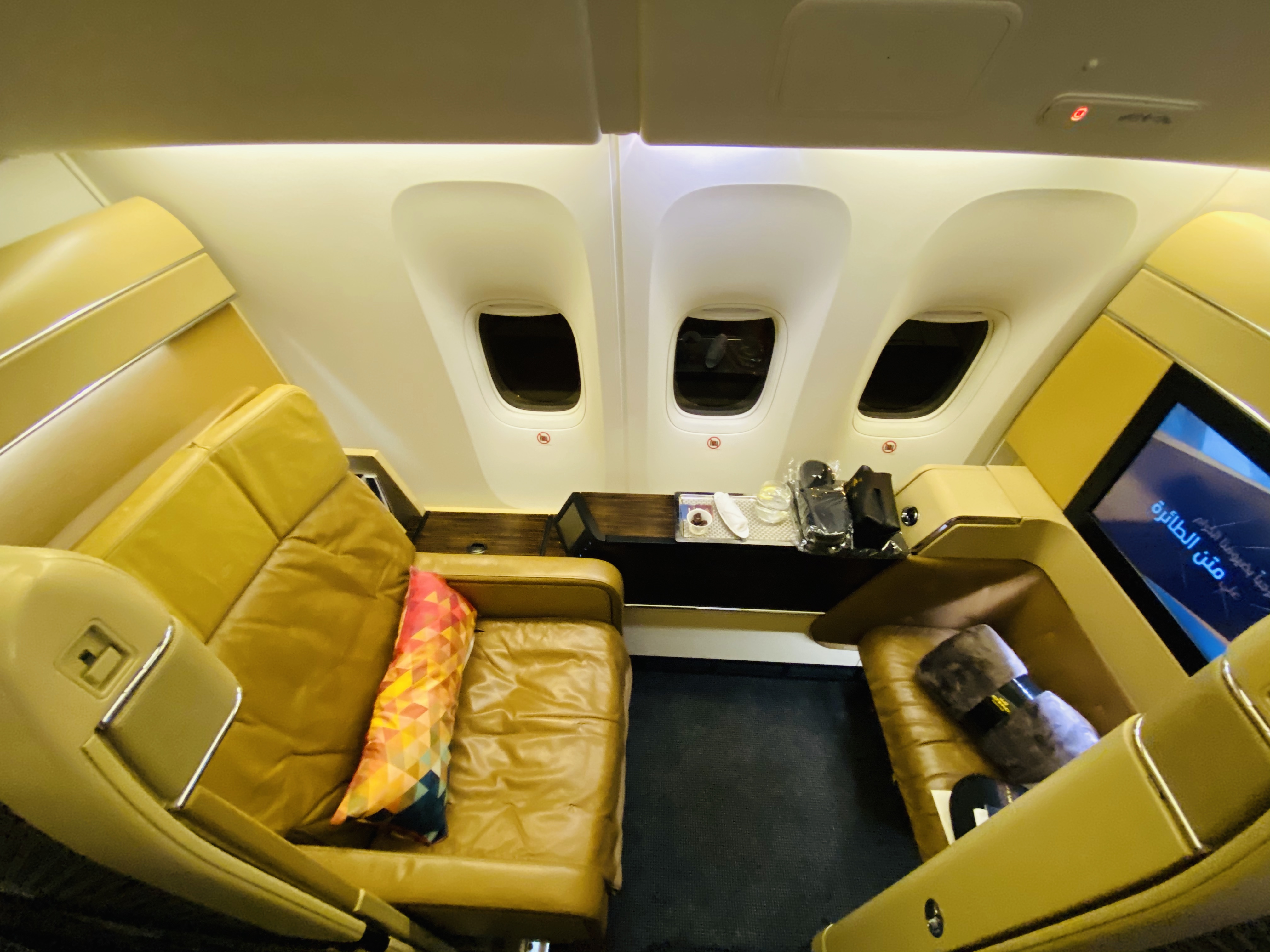 Etihad First Class 777 Top View