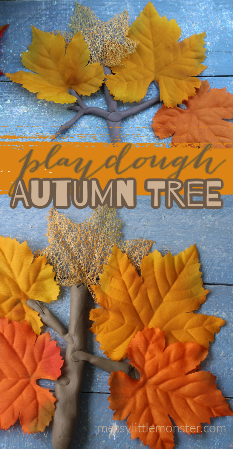 Autumn Playdough Activity - Messy Little Monster