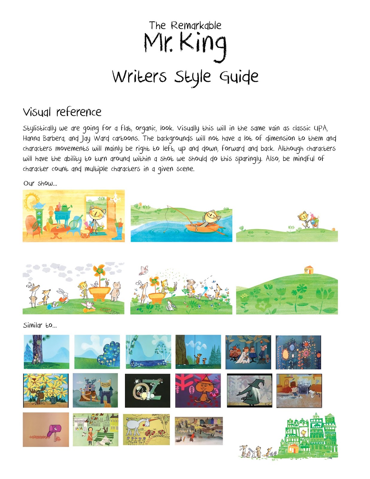 The Remarkable Mr. King Production Blog: Writer's Style Guide