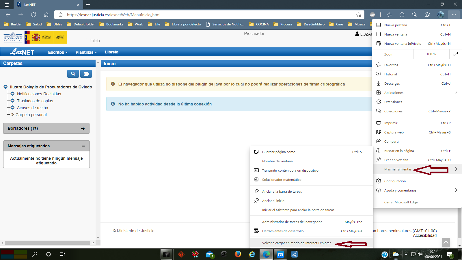 Aplicacin Lexnet De Escritorio Epilogo