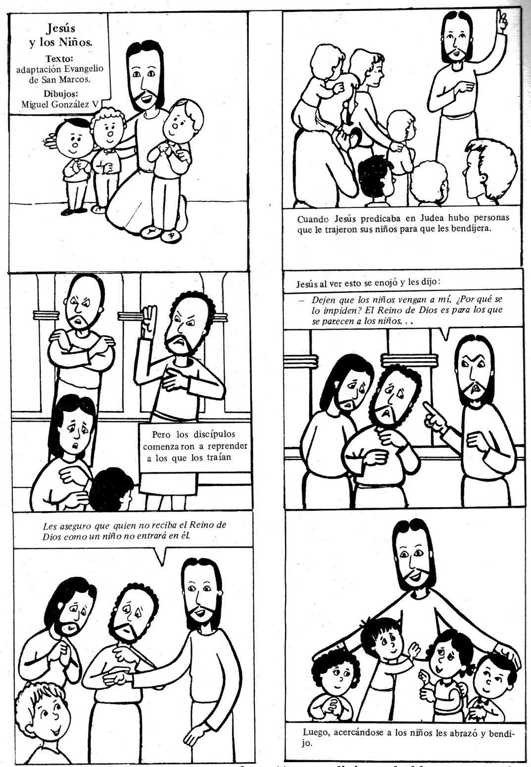 Cómic: Jesús y los niños...