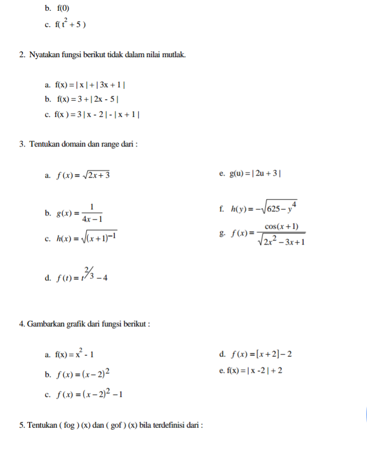 Materi Kalkulus 2 : Fungsi dan Grafik - Inovstudy Situs Belajar Online