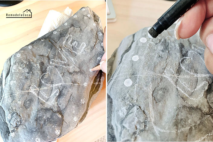 DIY - Painted Rock Paper Weight - Remodelando la Casa