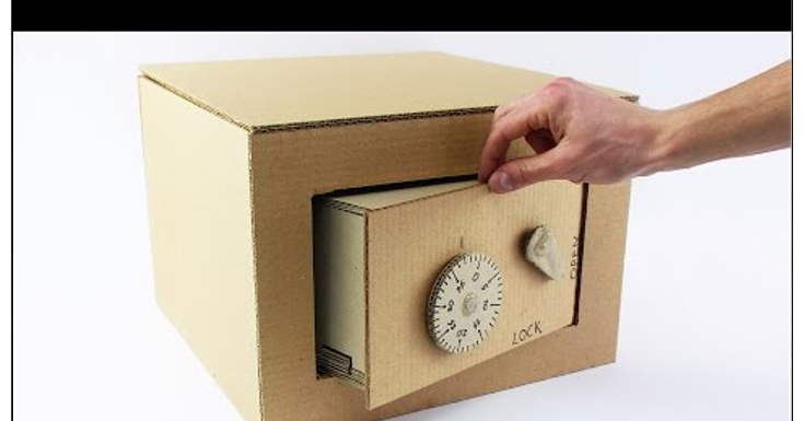 DIY How to Make Safe with Combination Lock from Cardboard | MagOne 2016
