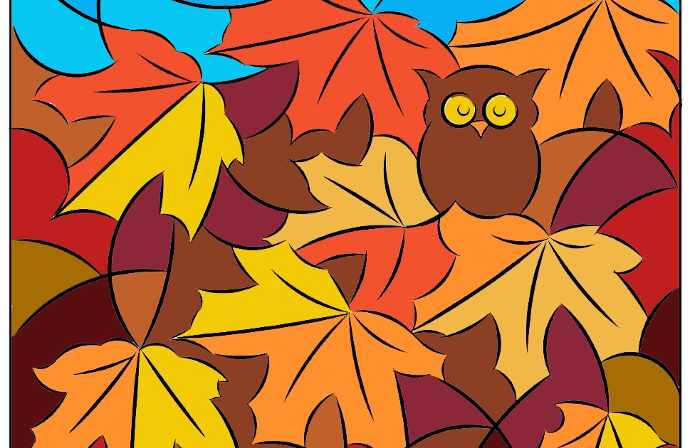 Nicole's Free Coloring Pages: AUTUMN * COLOR BY NUMBERS