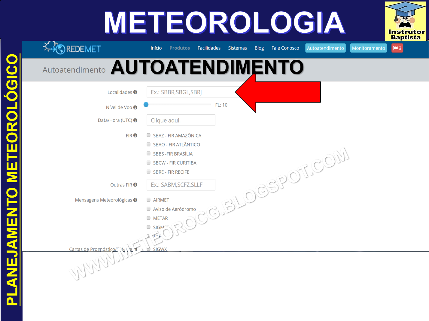 MeteoroCG: COMO ACESSAR AUTOATENDIMENTO - REDEMET