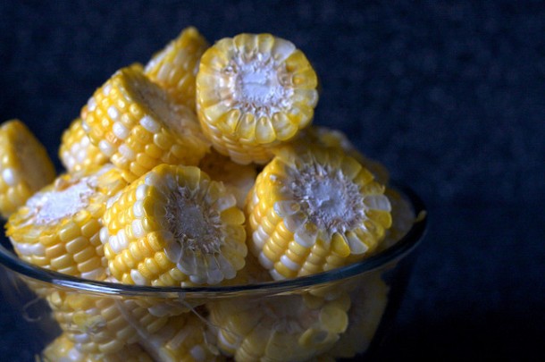Corn Wheels with Lime Butter