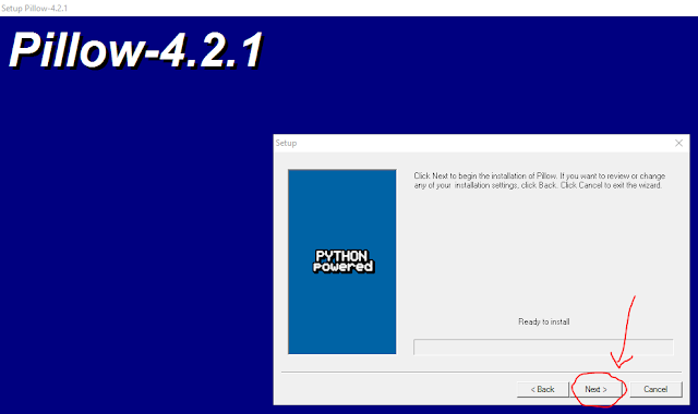 Cara install pillow di windows menggunakan exe ~ Belajar Python