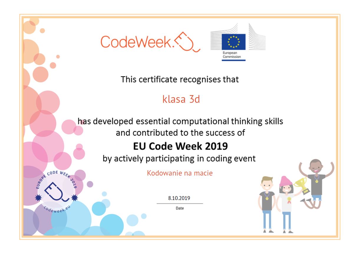 Klasowy pamiętnik: EU Code Week